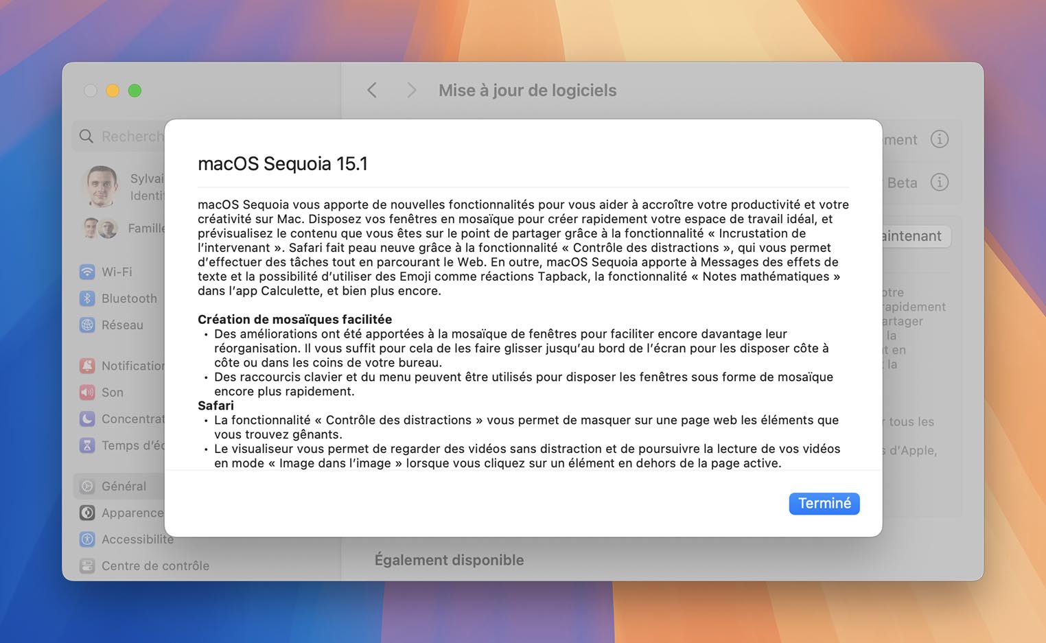 macOS 15.1 est disponible pour tout le monde - RUE DE LA TECH ...